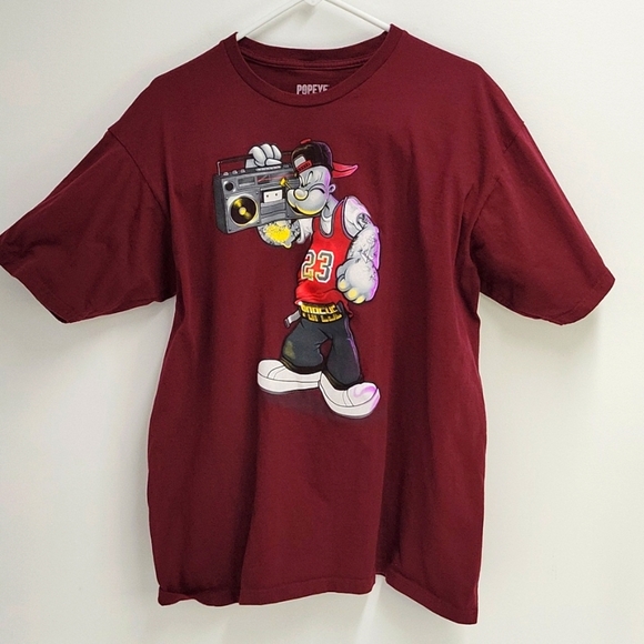 Popeye | Shirts | Popeye Hipster With Boom Box And Backward Cap And ...